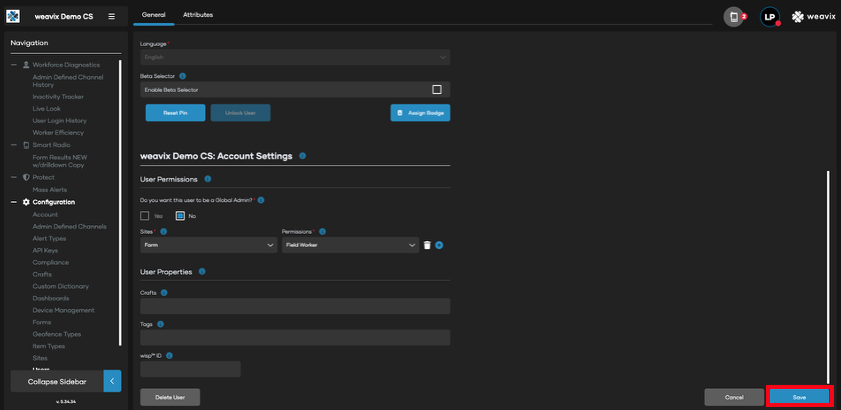 User Management in Console – weavix™ Help Center
